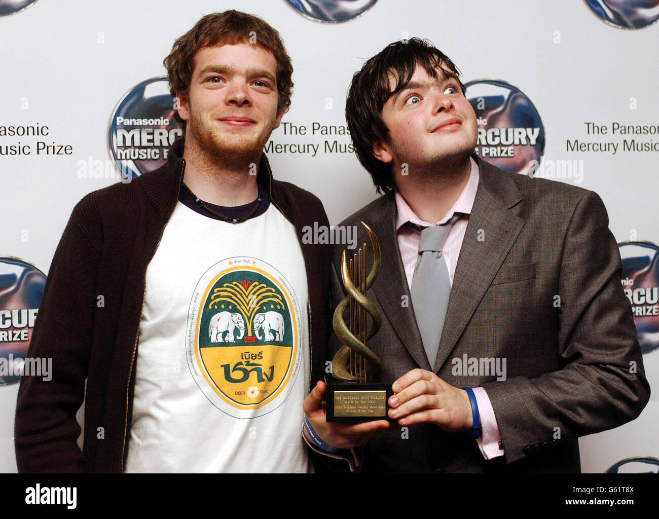 Electric Soft Parade lors du Panasonic Mercury Music Prize 2002, qui a ...
