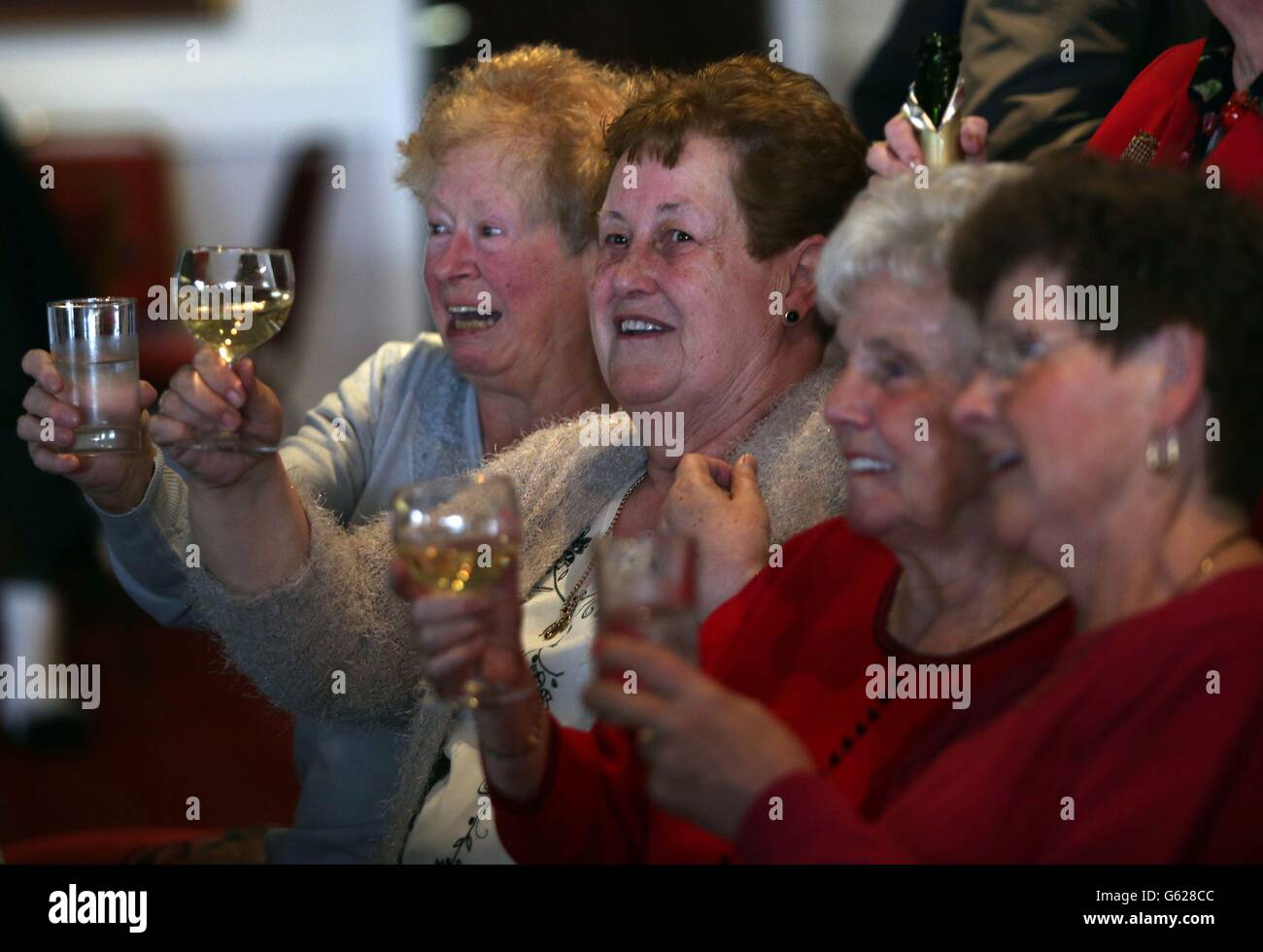 Les habitants de danderhall miners club ecosse Banque de photographies ...