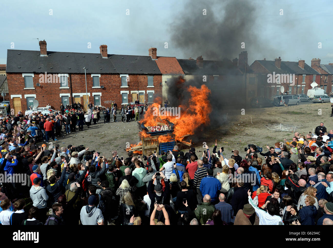 Une effigie de la baronne margaret thatcher Banque de photographies et ...