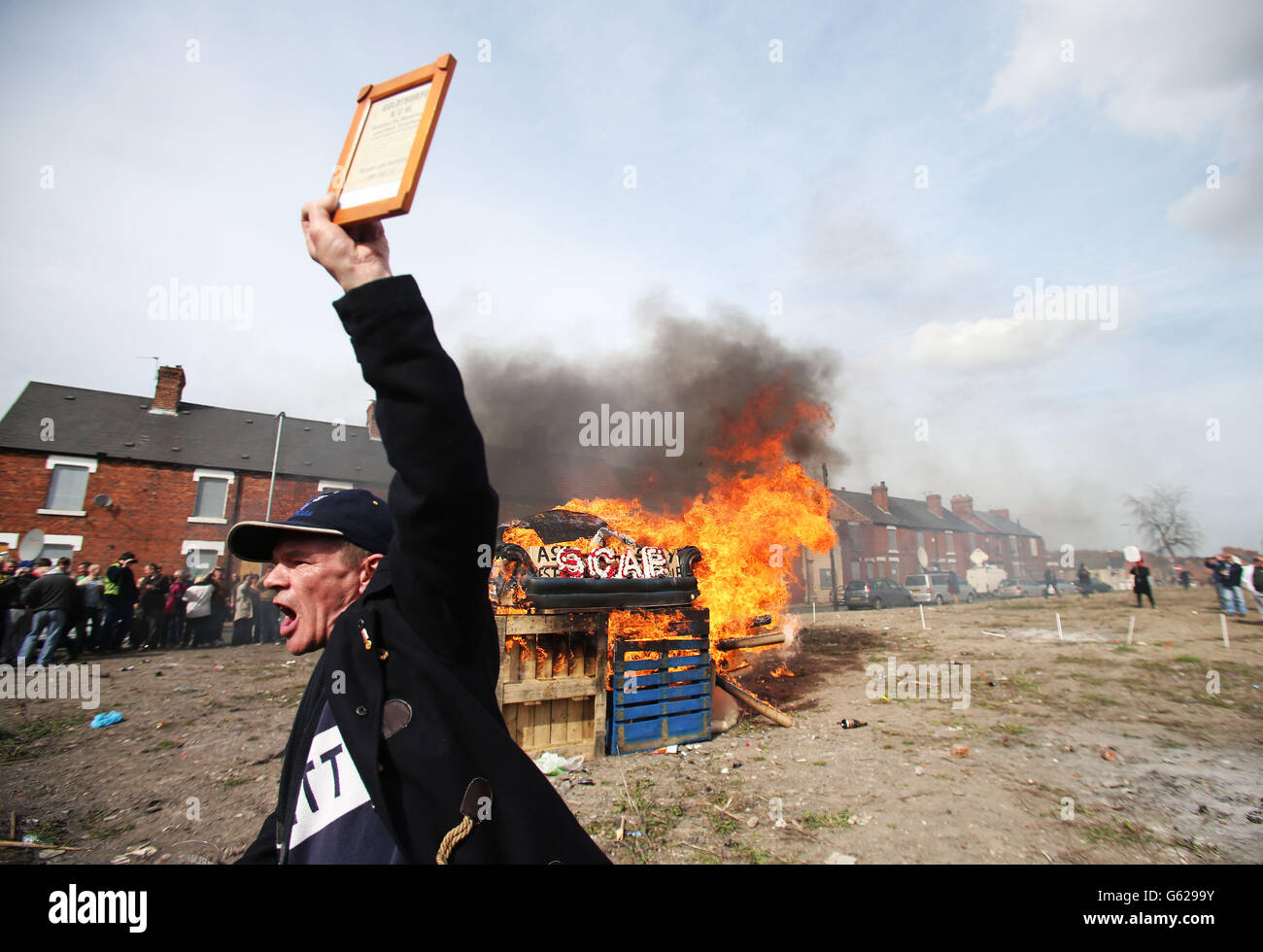 Une effigie de la baronne margaret thatcher Banque de photographies et ...