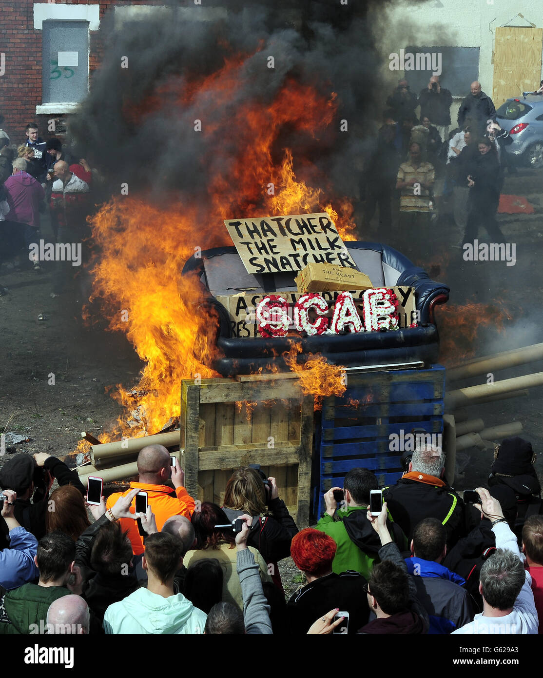 Une effigie de la baronne margaret thatcher Banque de photographies et ...