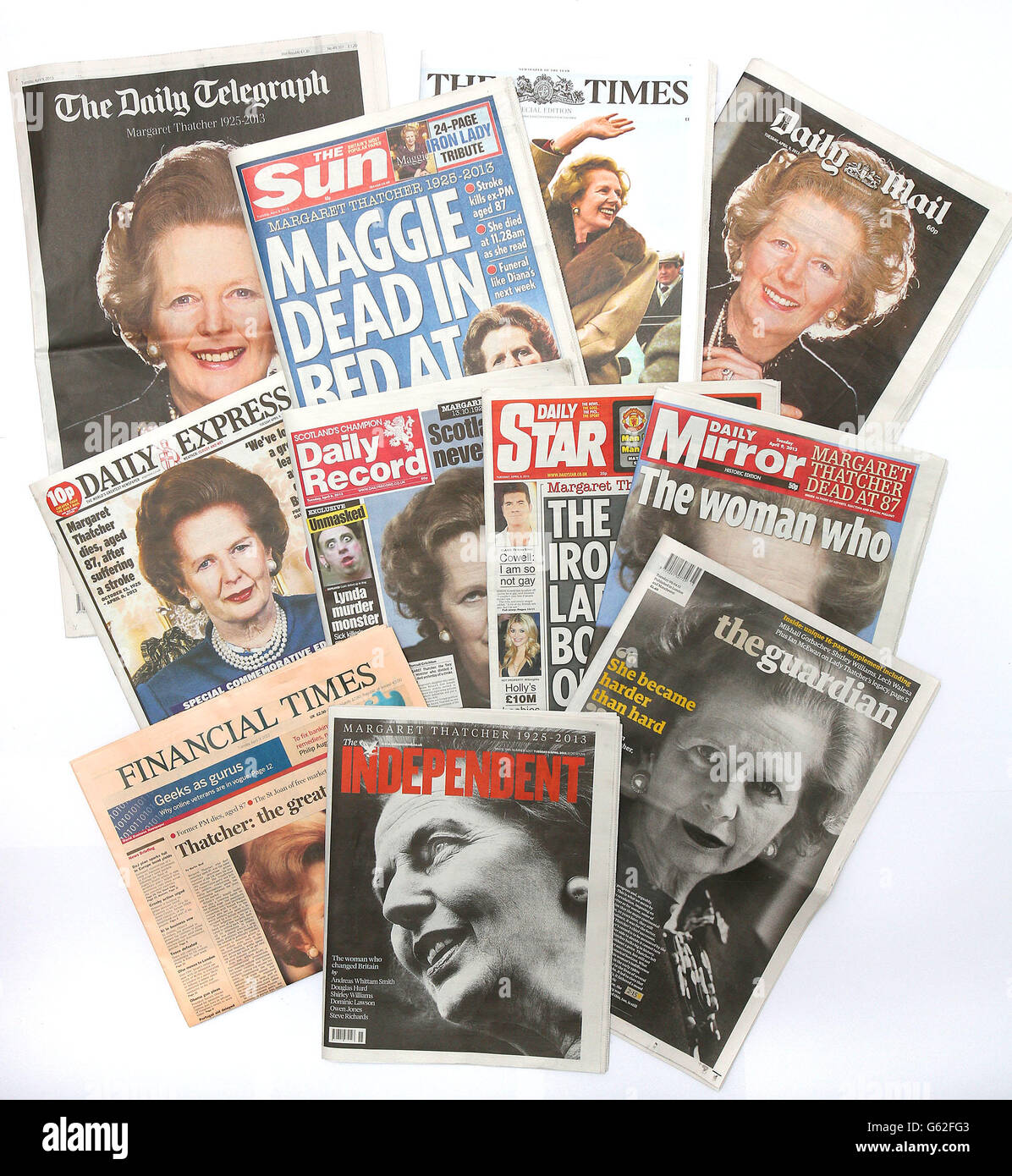 Jour la baronne de la mort thatcher Banque de photographies et d’images ...