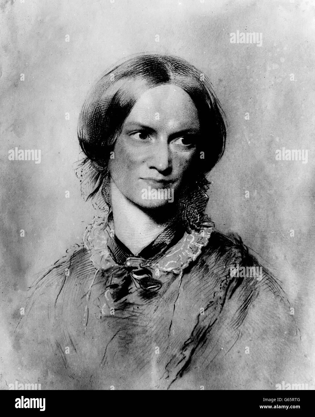 Charlotte bronte Banque d'images noir et blanc - Alamy