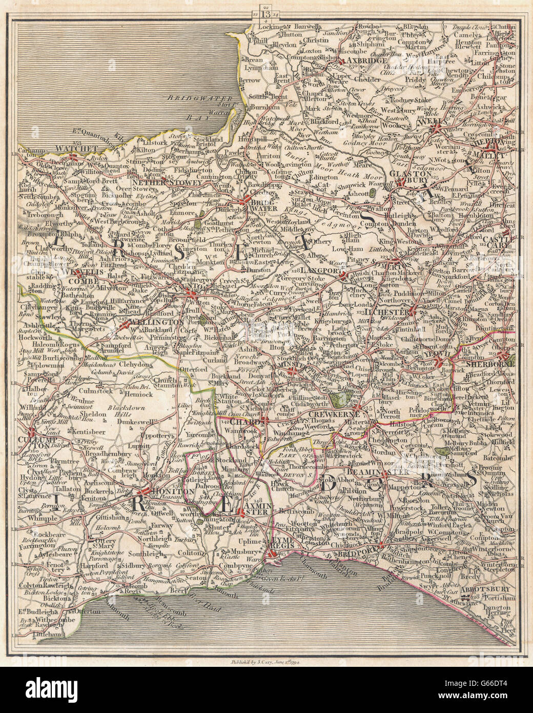 Cary map of new england Banque de photographies et d’images à haute résolution - Alamy