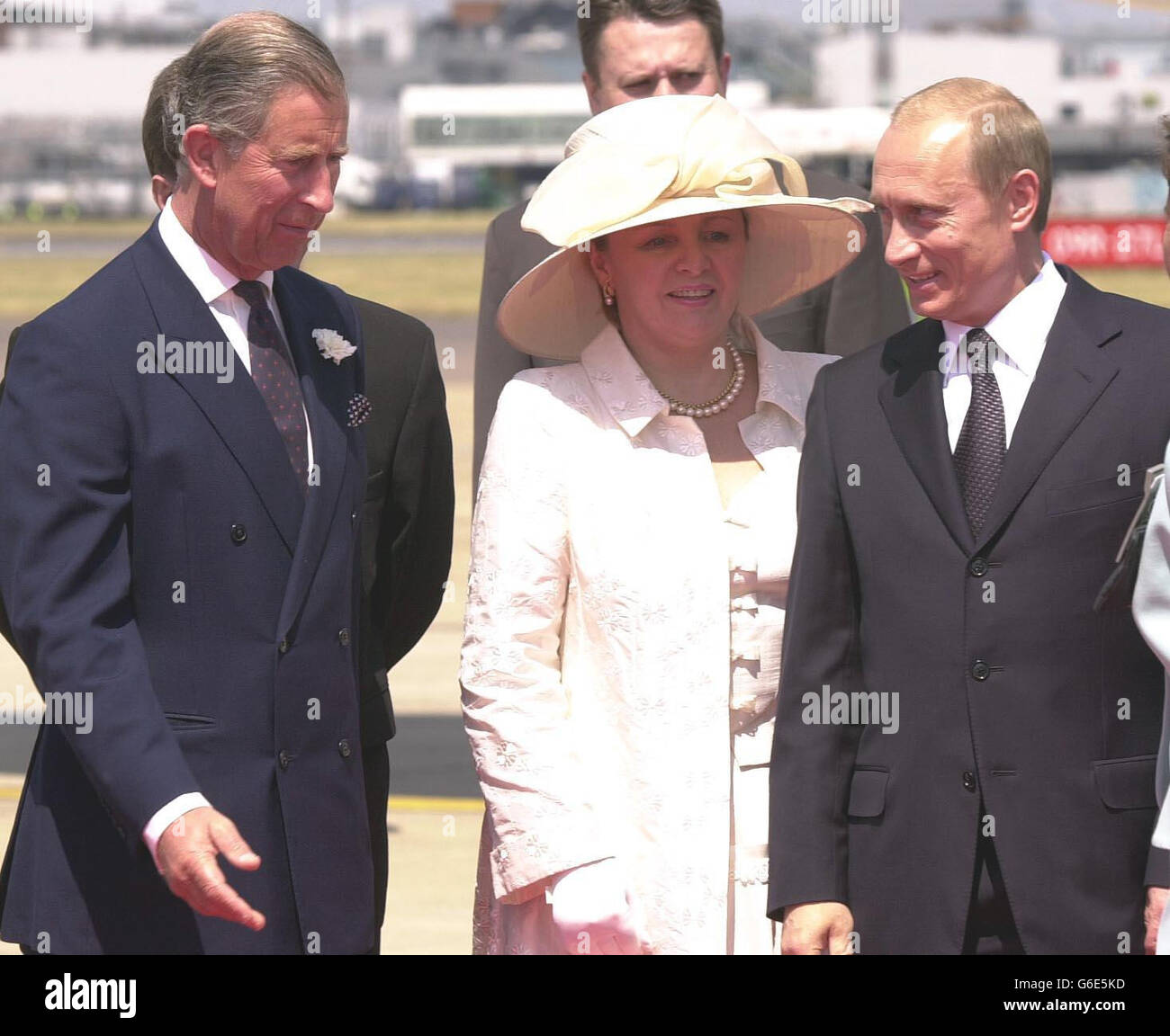 President vladimir putin and his wife lyudmila putin Banque de ...