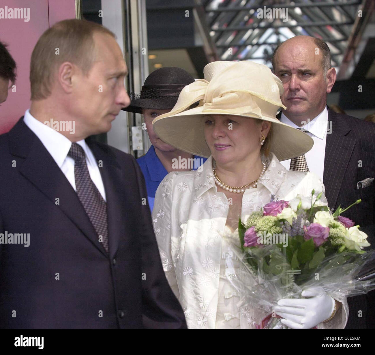 President vladimir putin and his wife lyudmila putin Banque de ...