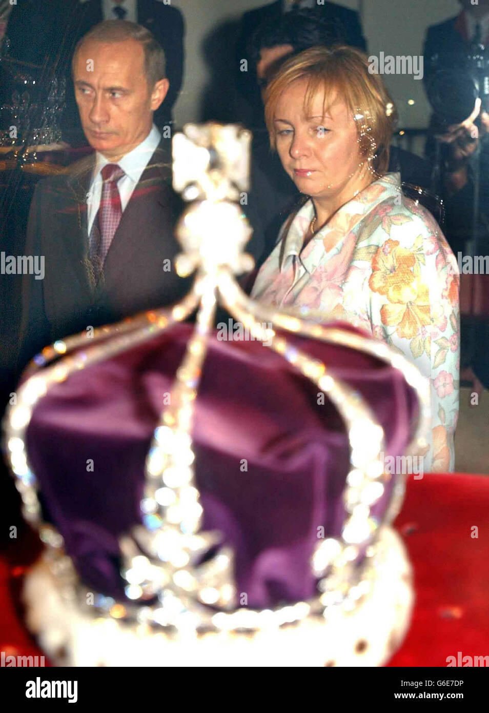 President vladimir putin and his wife lyudmila putin Banque de ...