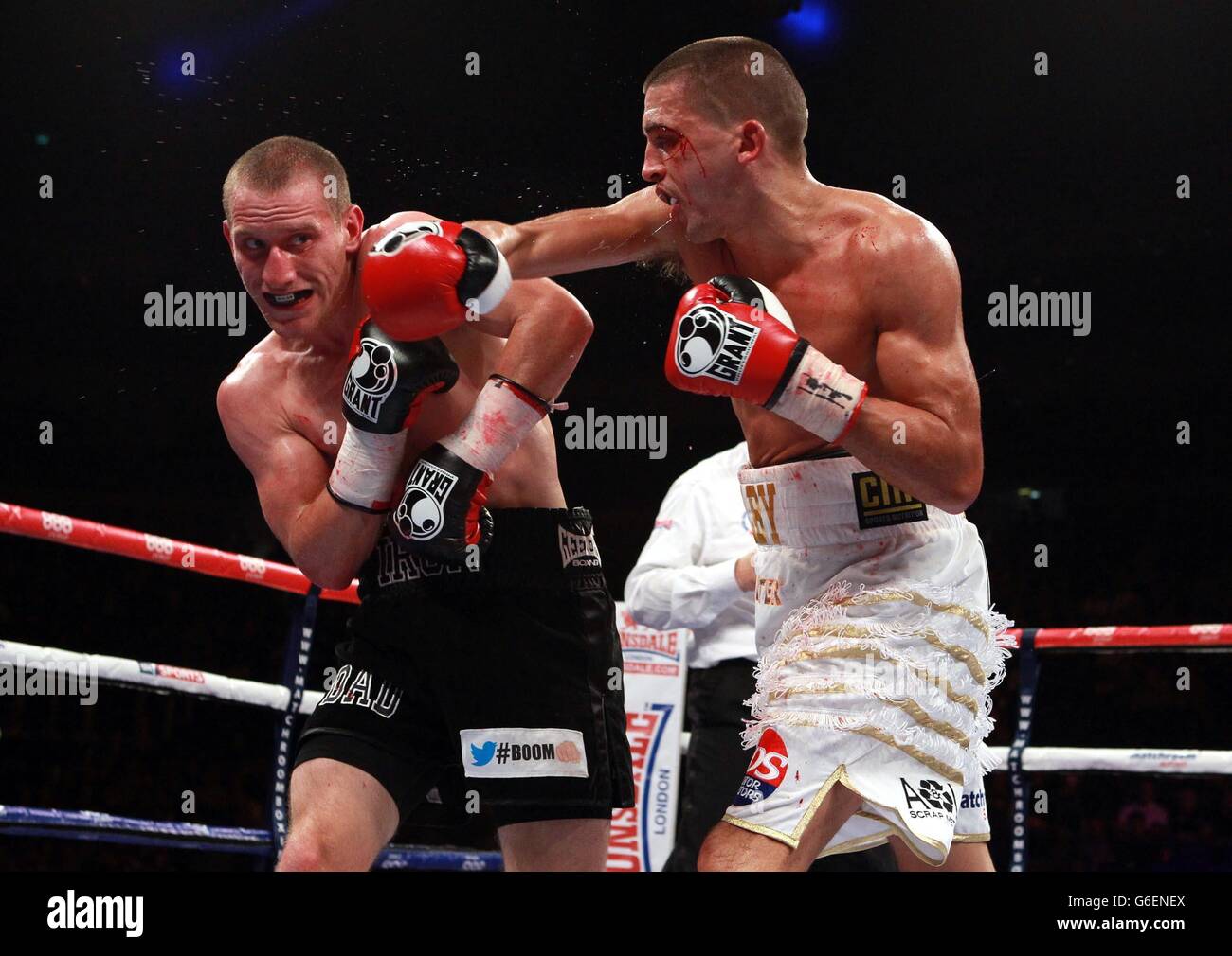 Titres poids plume du commonwealth britannique Banque de photographies ...