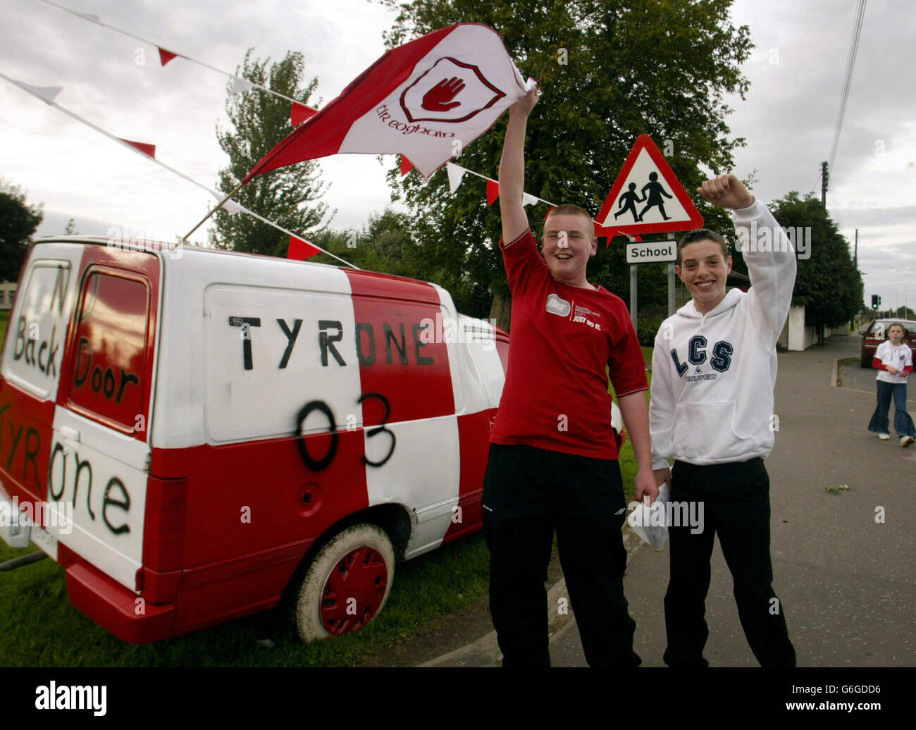 Damien Crawford et Declan Gallagher, tous deux 15, fans de la Gaelic ...