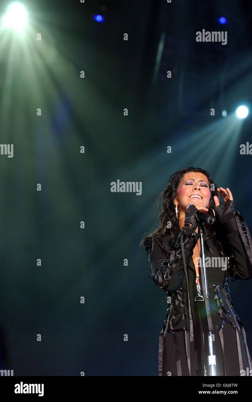 Concert Christina Aguilera.La chanteuse américaine Christina Aguilera ...