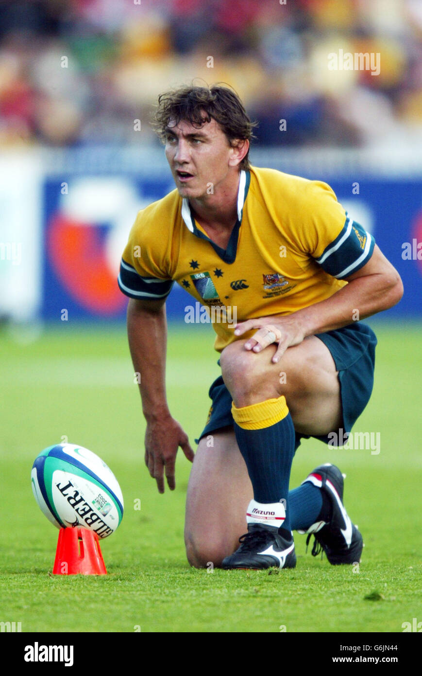 Sport rugby union rwc2003 rugbystock2003 mat rogers Banque de ...