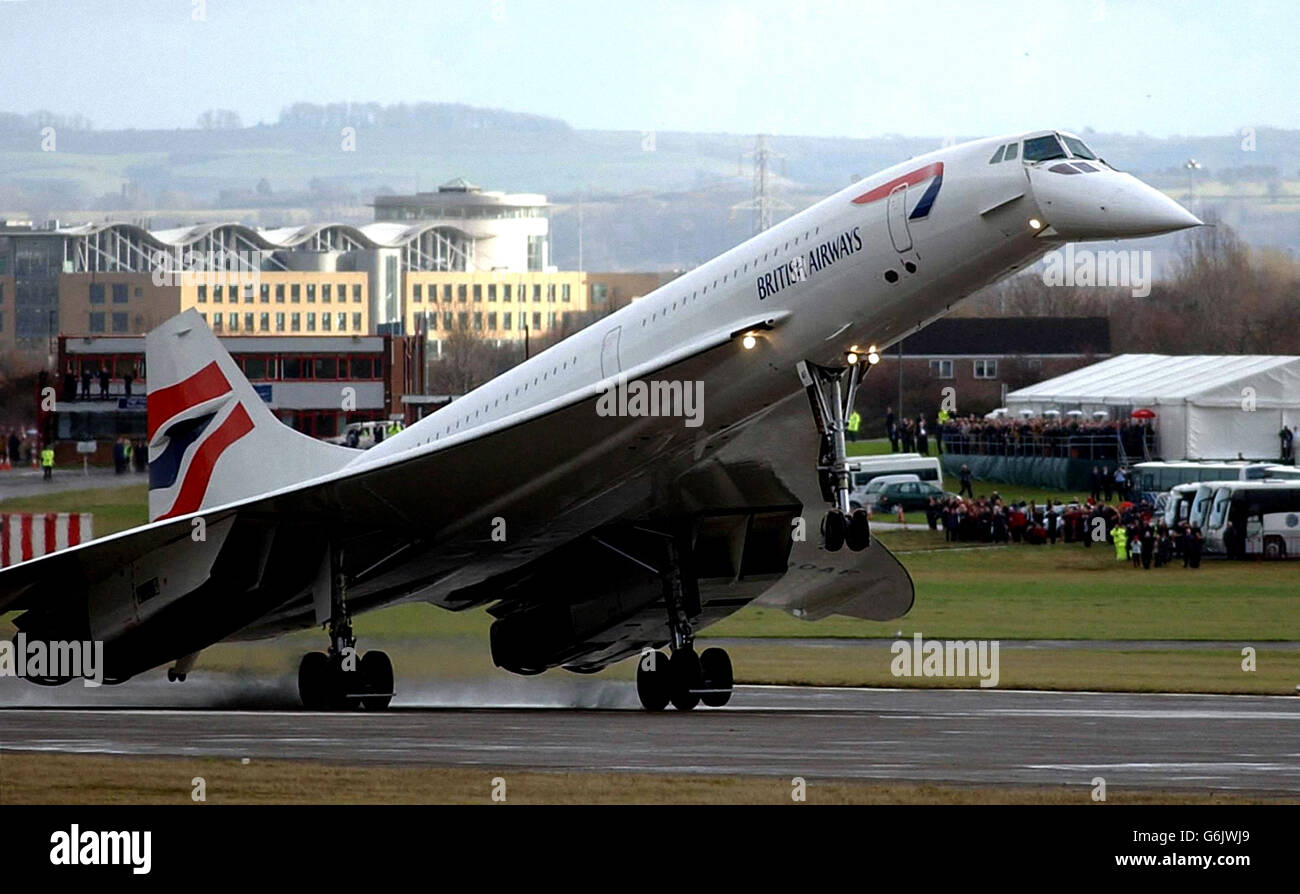 Concorde s'est rendue à l'aérodrome de Filton, Bristol, d'Airbus UK ...