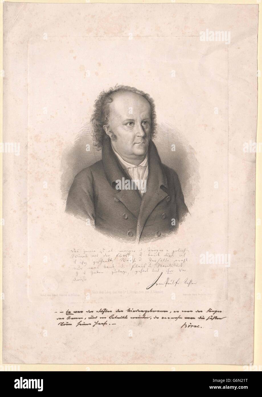 Johann paul friedrich richter Banque de photographies et d’images à ...