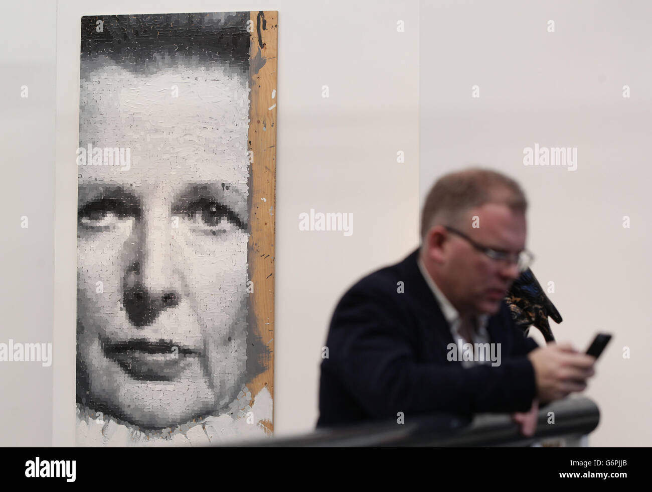 Un croquis peint pour le portrait fini de Margaret Thatcher 'aggie ...