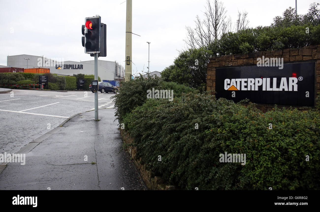 The caterpillar factory at larne in co antrim Banque de photographies ...