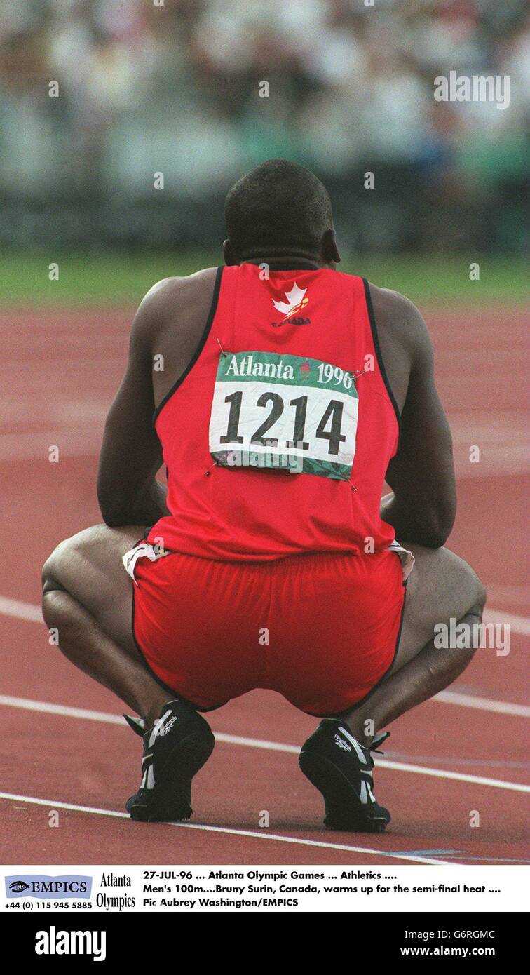 Atlanta olympic games athletics 100m Banque de photographies et d ...
