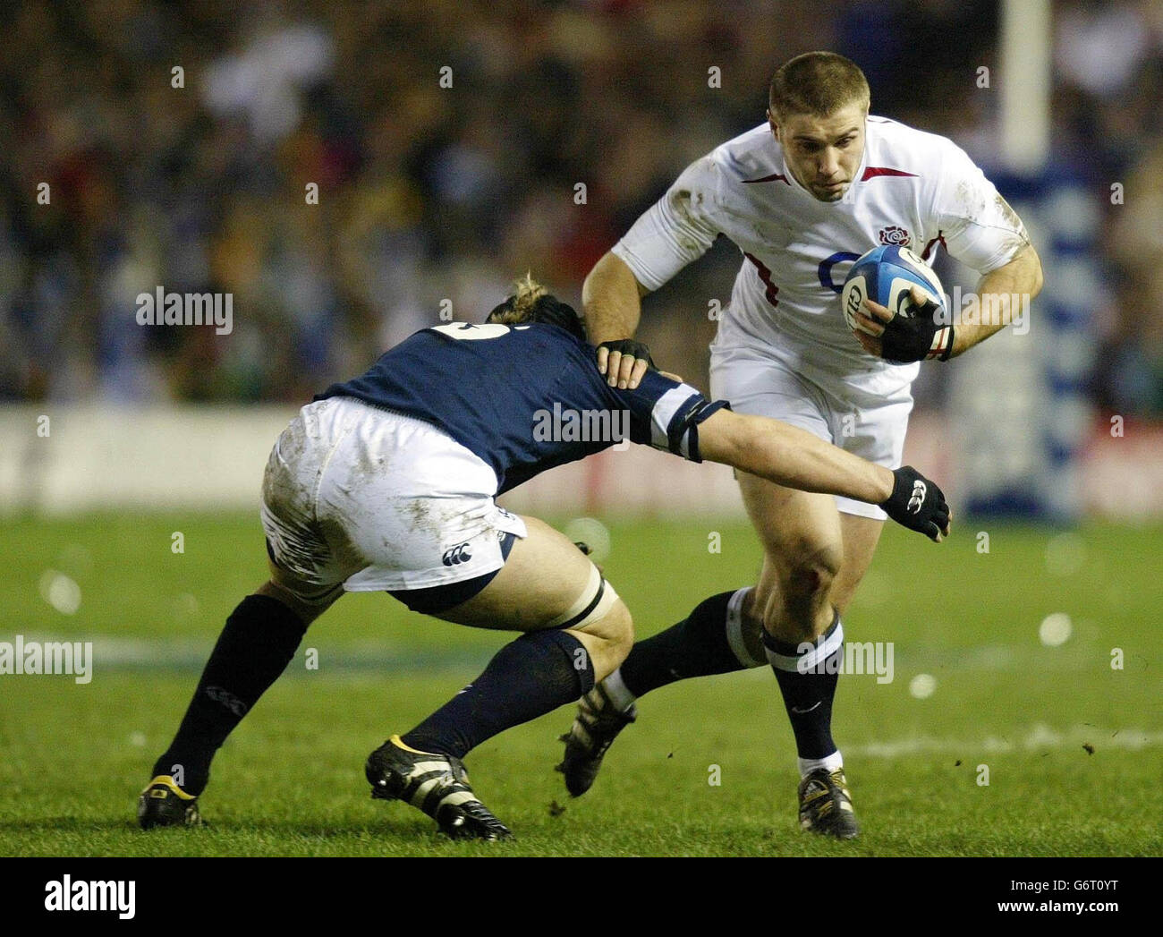 Sport rugby union rbs 6 nations 6nat04 ben cohen simon taylor Banque de ...