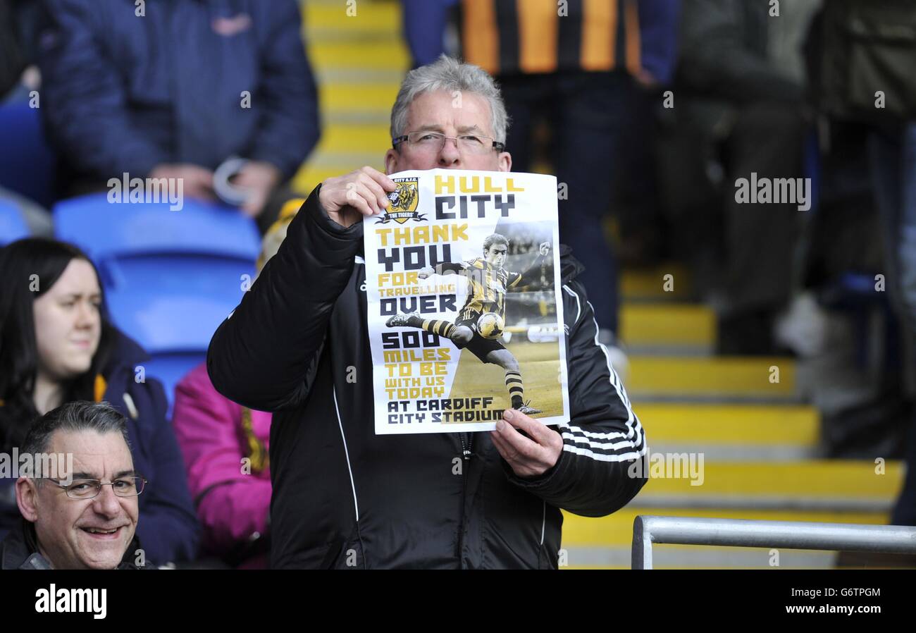 Fan de Hull City lors du match de la Barclays Premier League au Cardiff ...