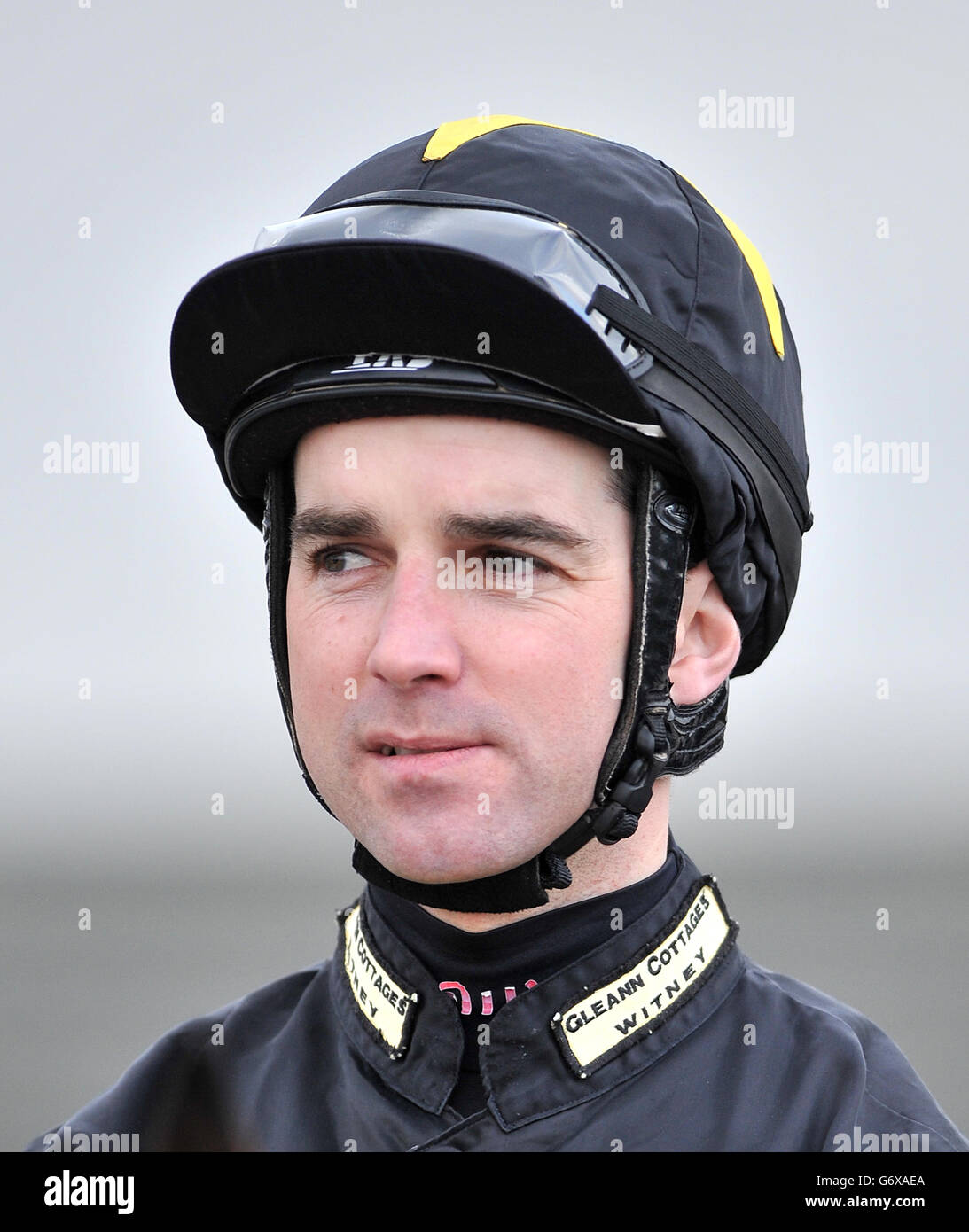 Jockey robert havlin hippodrome de southwell Banque de photographies et ...