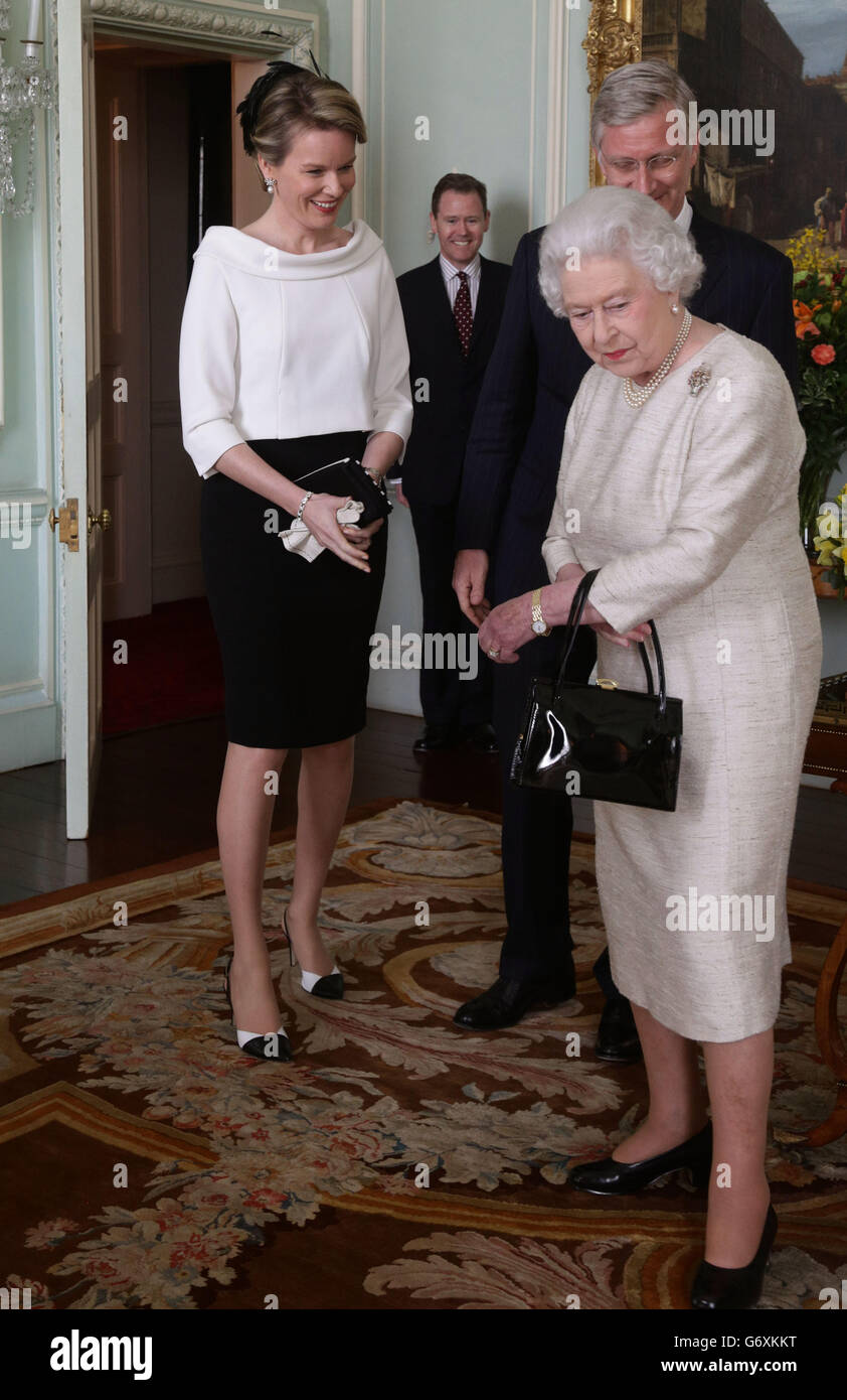 La reine elizabeth ii le roi philippe la reine mathilde belgique le ...