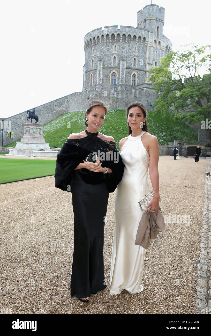 Isabel Preysler et Tamara Falco arrivent pour un dîner pour célébrer le ...
