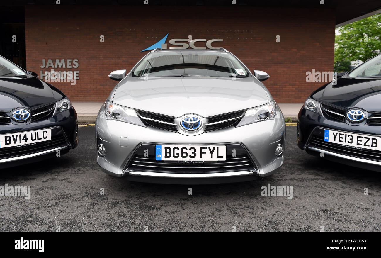 Voiture voitures flotte toyotas toyota scc entreprise hybride ...