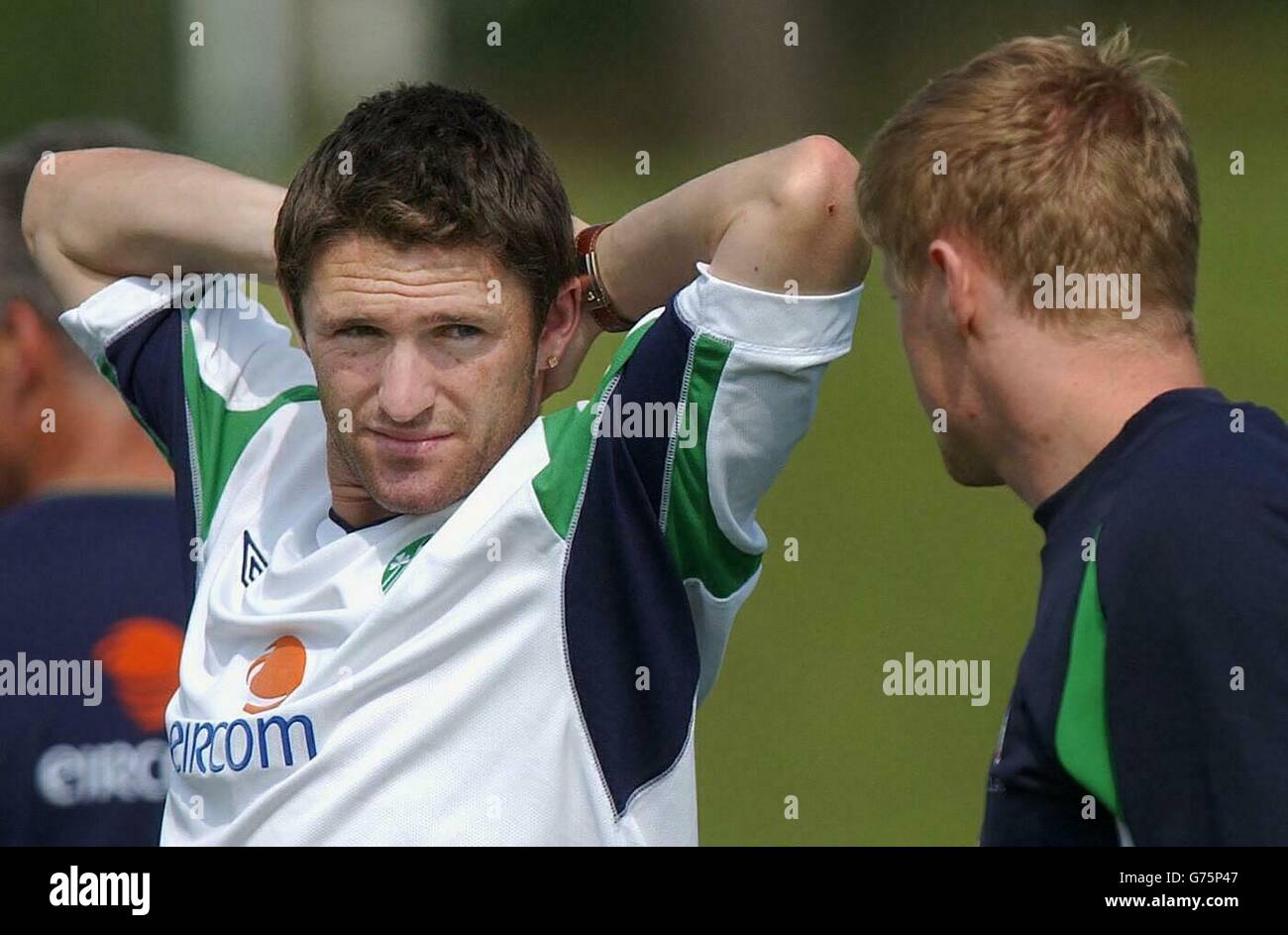 Football fifa world cup 2002 joueur damien duff robbie keane Banque de ...
