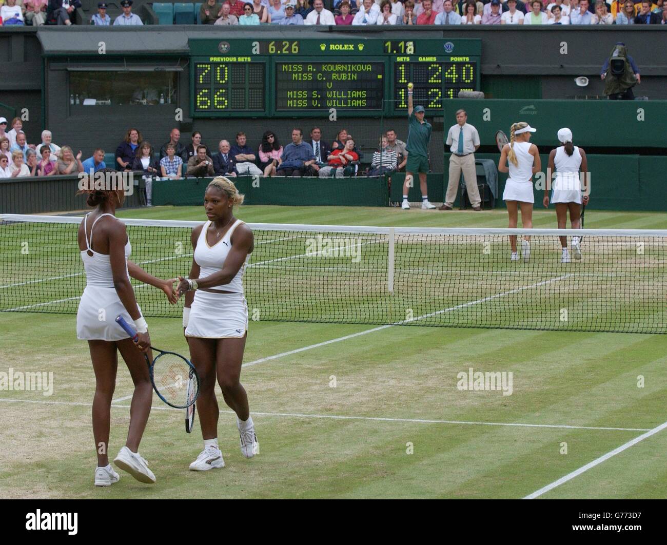 Les soeurs williams jouent en double Banque de photographies et d ...