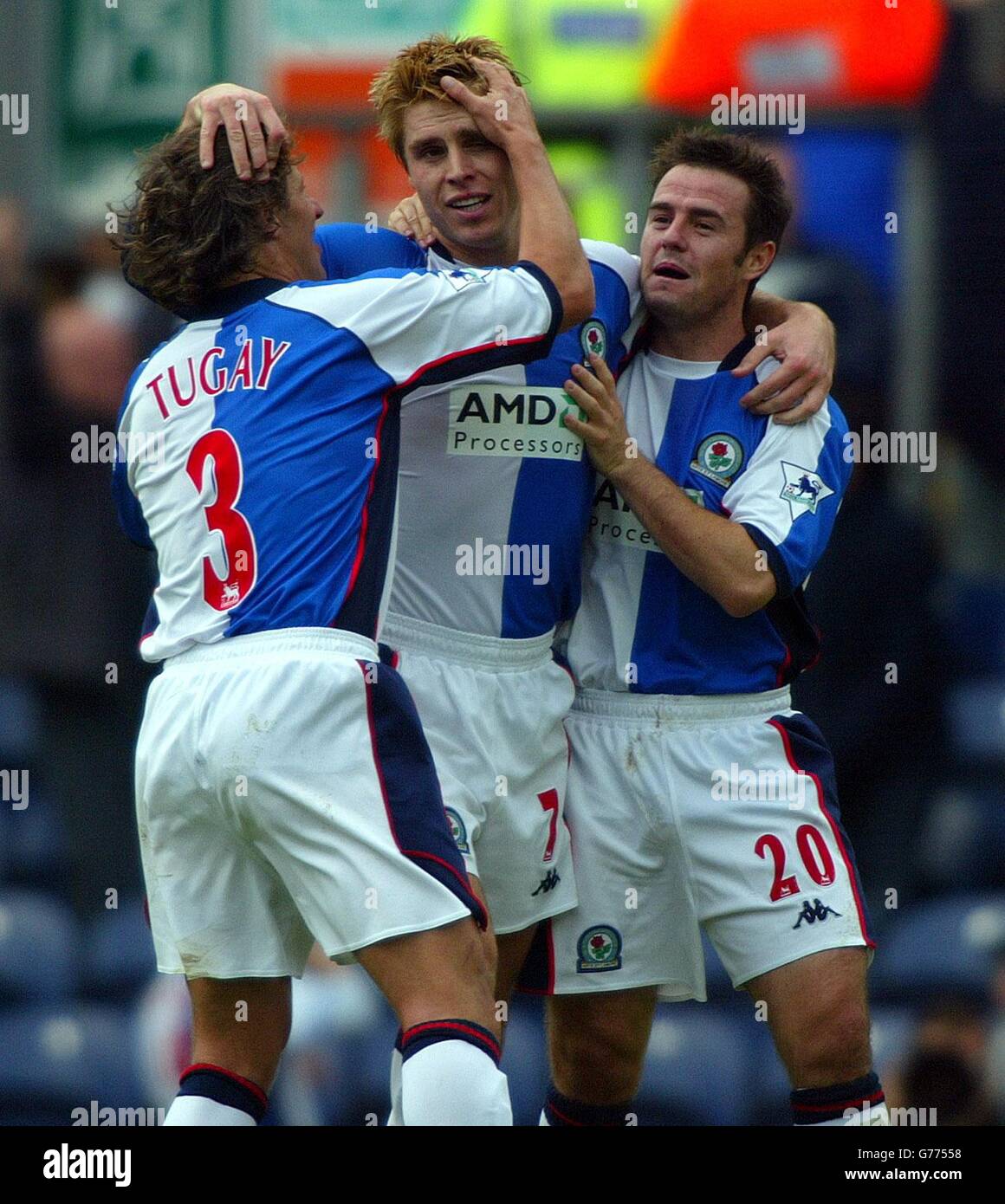 Sport football action garry flitcroft david thompson Banque de ...