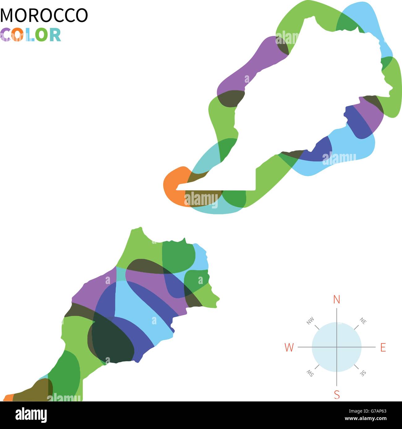 Carte du maroc Banque de photographies et d’images à haute résolution ...