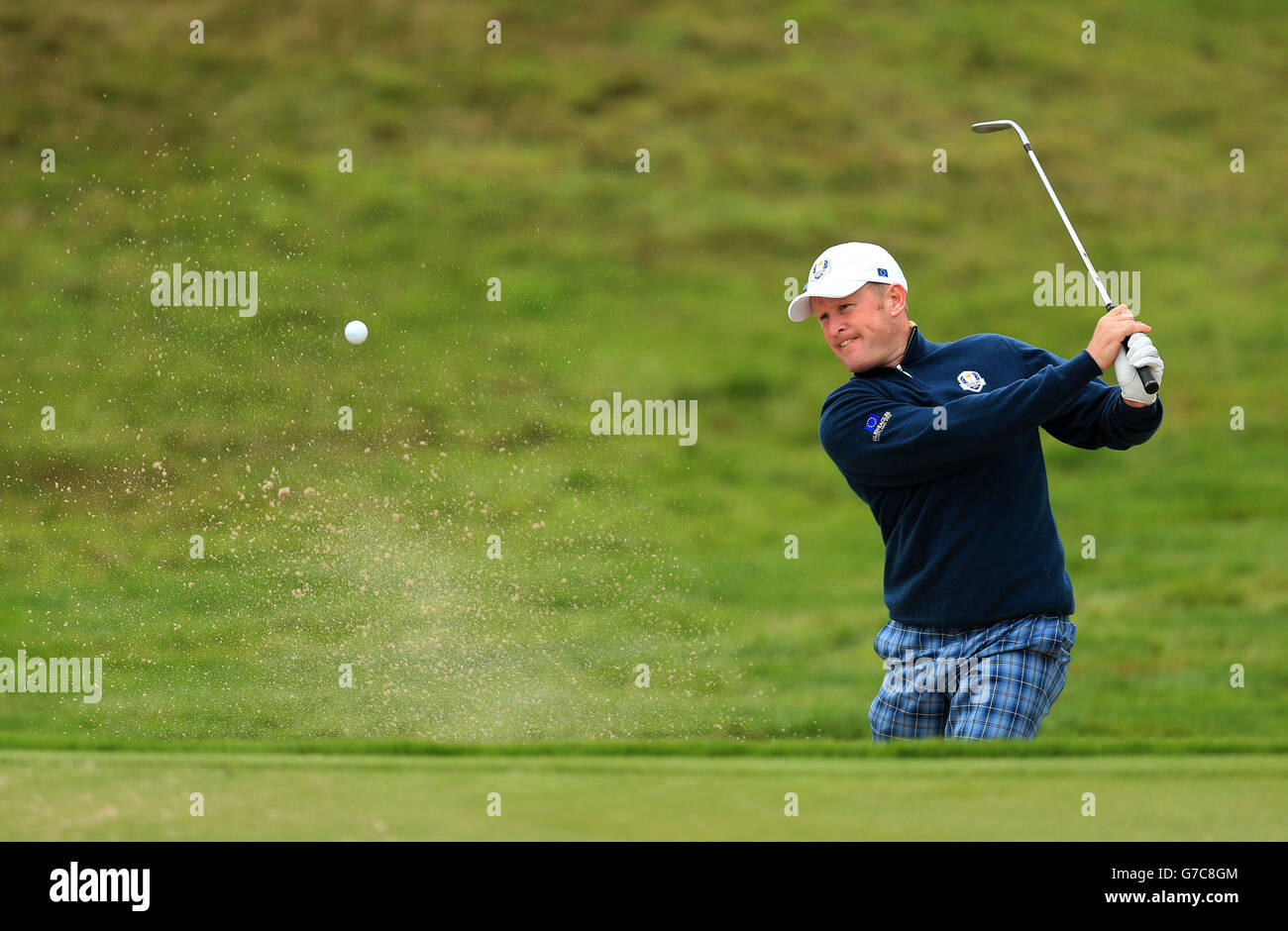 Europes jamie donaldson session pratique golf de gleneagles Banque de ...