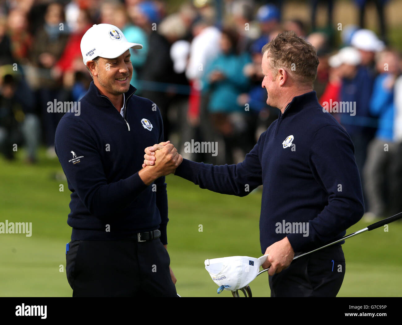 Europes jamie donaldson session pratique golf de gleneagles Banque de ...