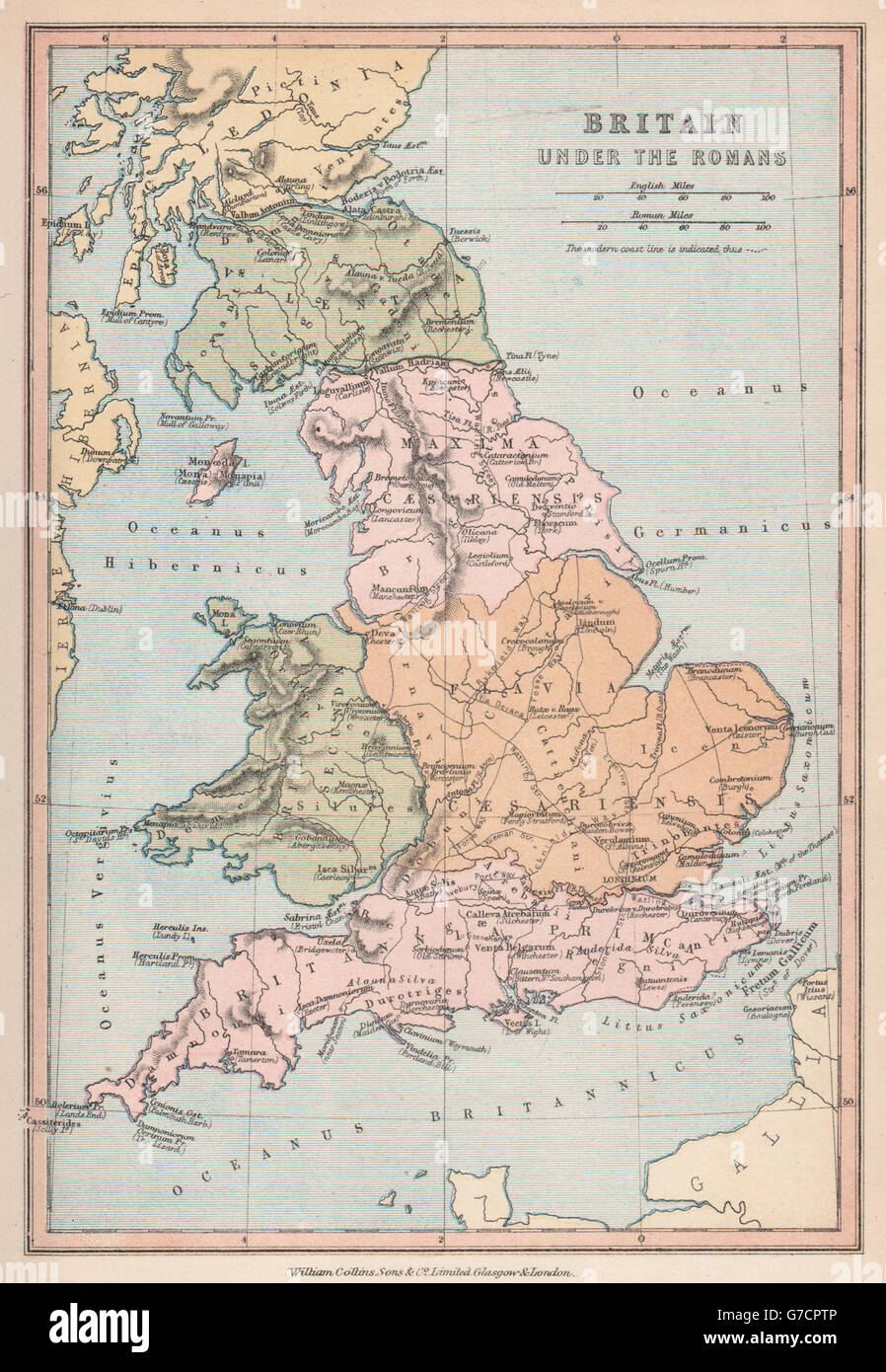 La Bretagne romaine Britannia Secunda Provinces Valentia Prima Flavia ...