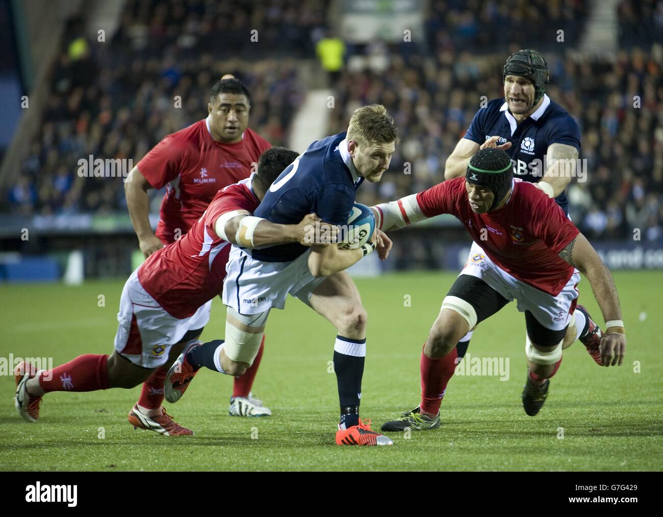 Ecosse finn russell breaks viagogo test d'automne parc de rugby Banque ...