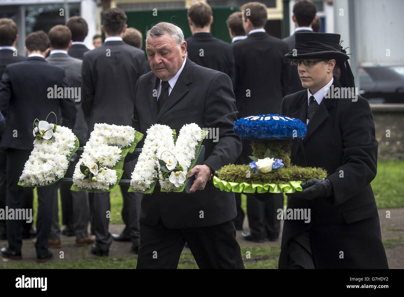 Des fleurs pour Ben Pocock, l'étudiant de l'université qui était à bord ...