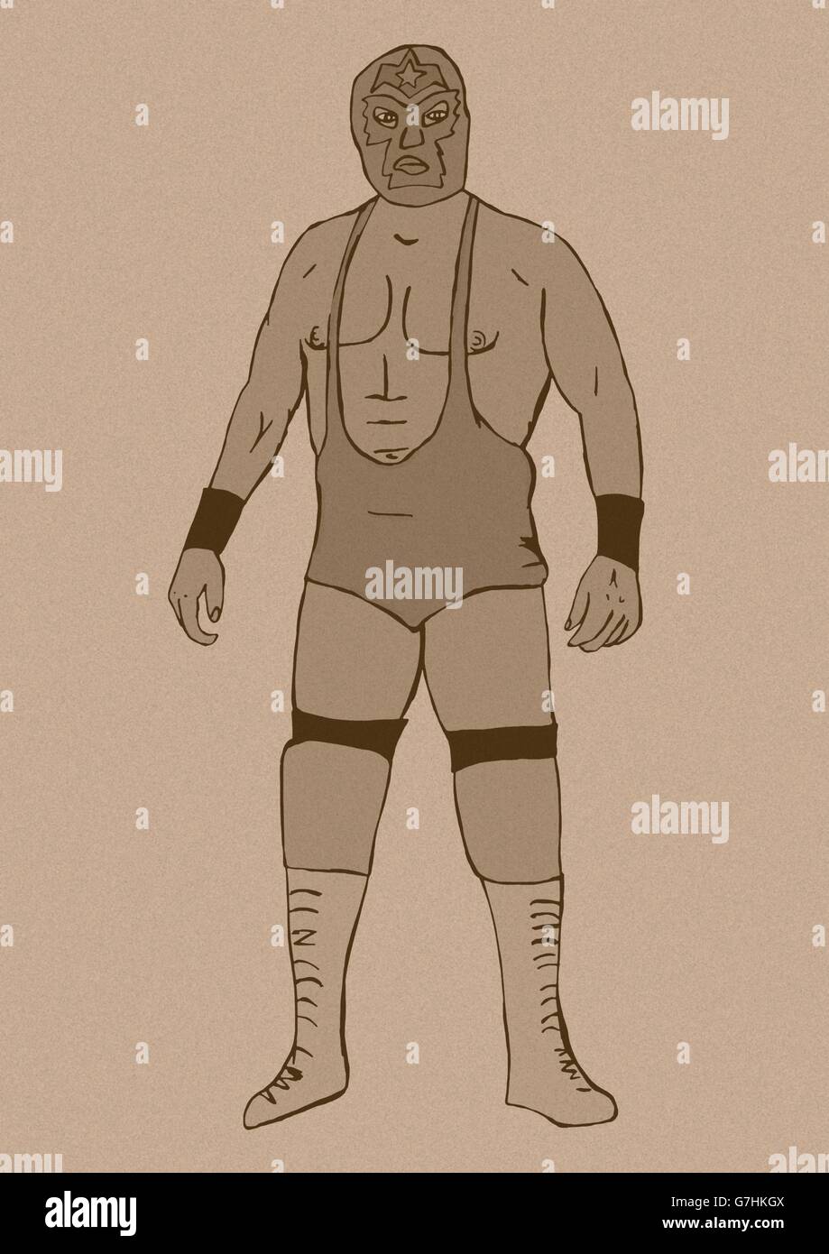 Lutteur vintage Banque de photographies et d’images à haute résolution ...