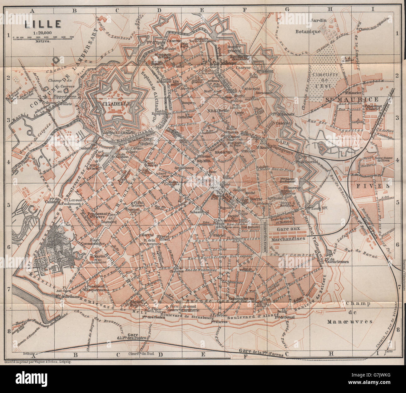 Lille plan de la ville Banque de photographies et d’images à haute ...