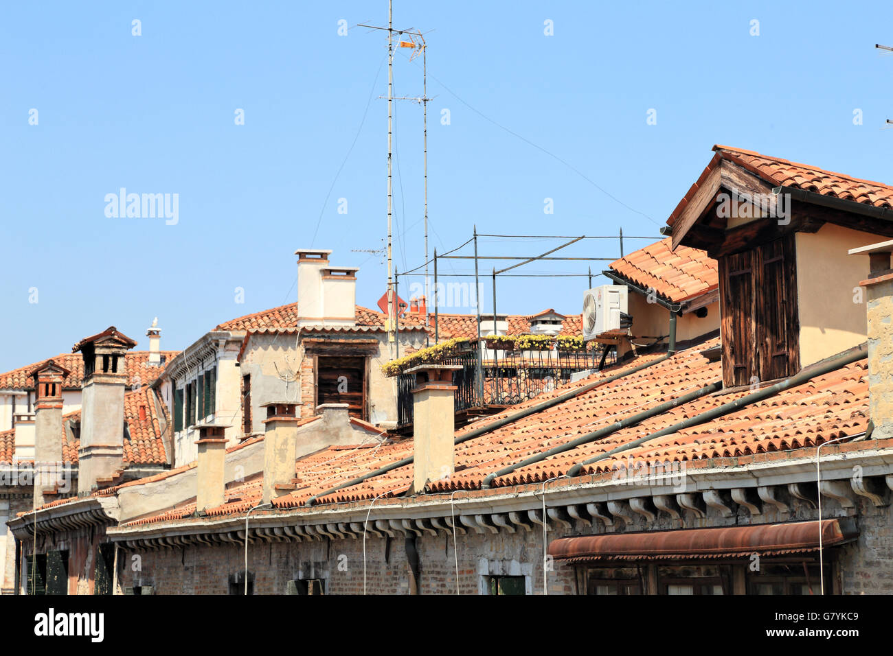 Vue de dessus de toit de venise Banque de photographies et d’images à ...