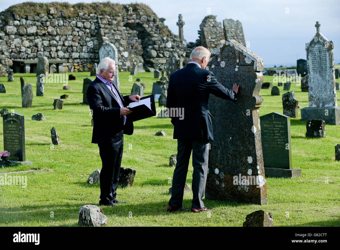 Pierre tombale famille finnegan irlande Banque de photographies et d ...