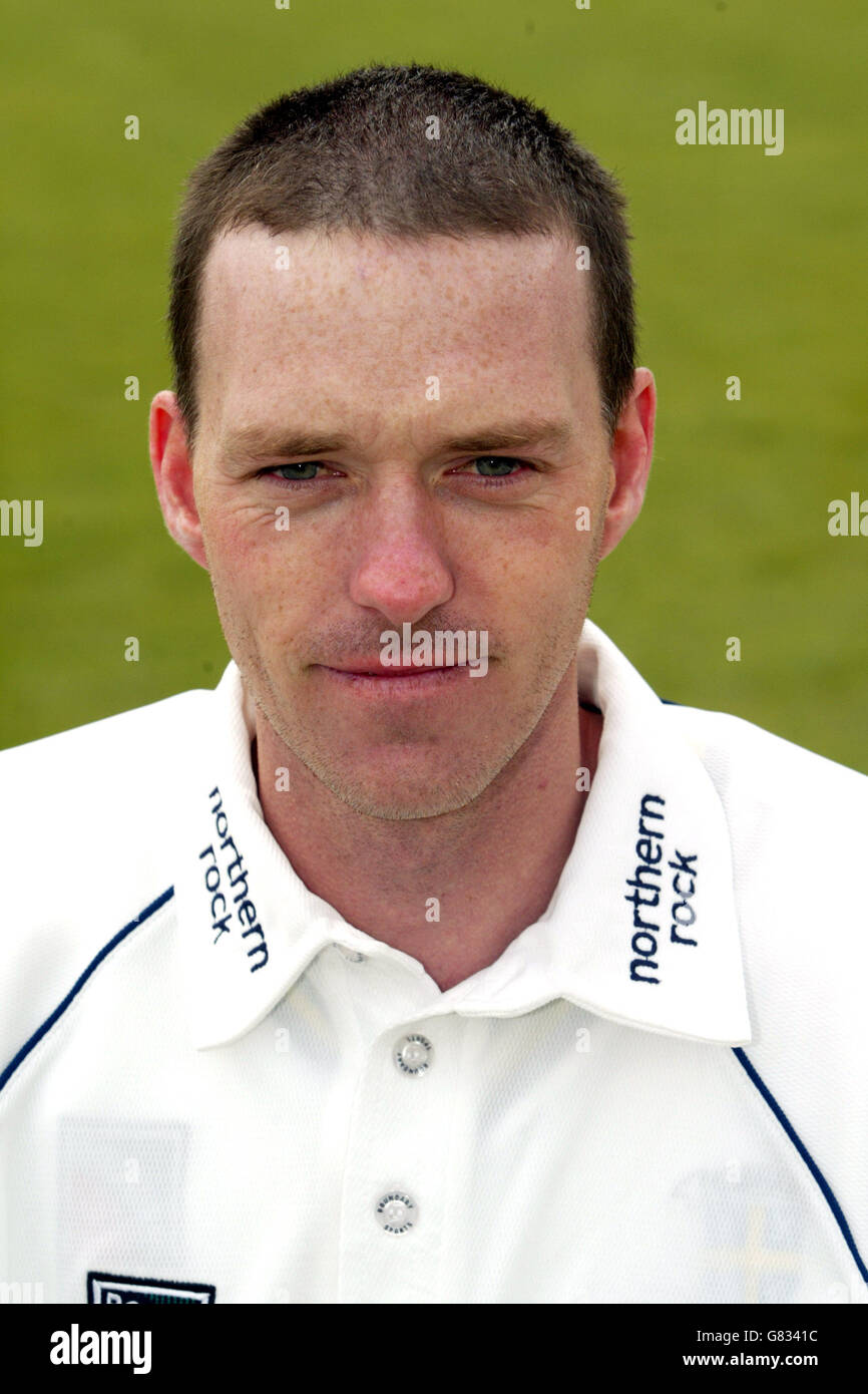 Cricket durham county cricket club photocall Banque de photographies et ...