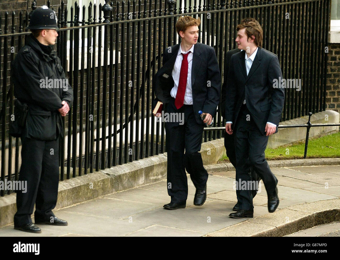 Euan nicky blair arrive downing street Banque de photographies et d ...