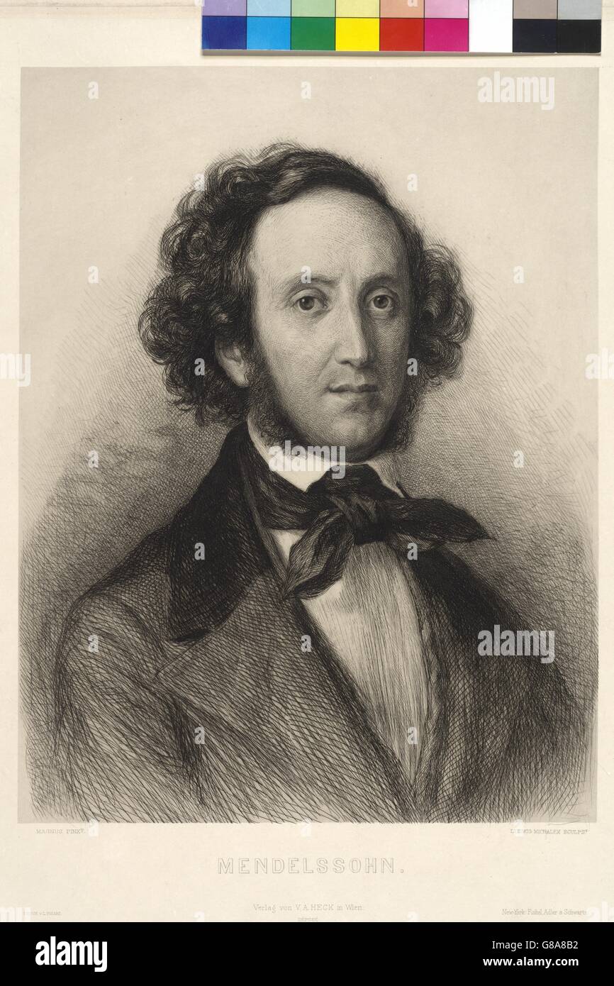 Portrait de felix mendelssohn bartholdy Banque de photographies et d ...