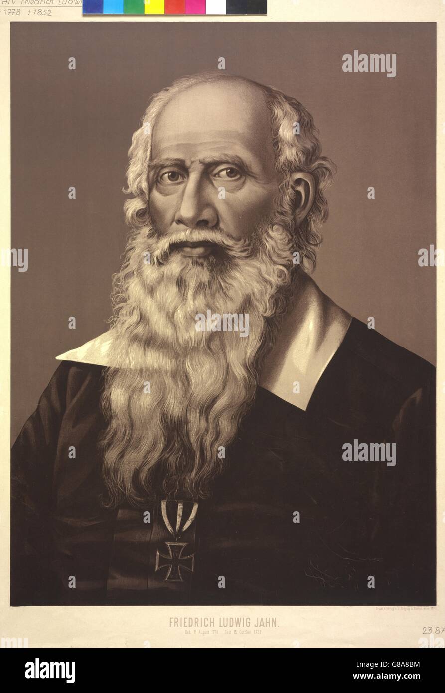 Friedrich ludwig jahn ou turnvater jahn Banque de photographies et d ...