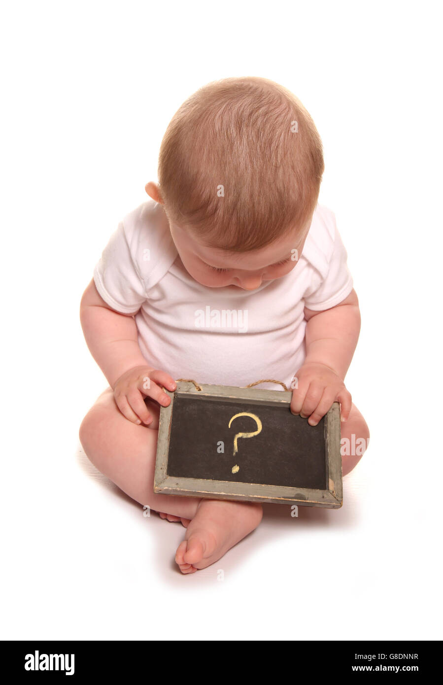 Baby question mark Banque d'images détourées - Alamy