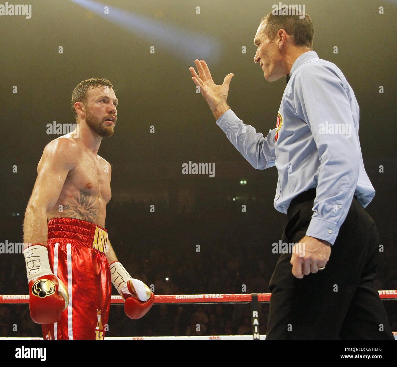 Arbitre de boxe des années 1930 ou 1940 Banque de photographies et d ...