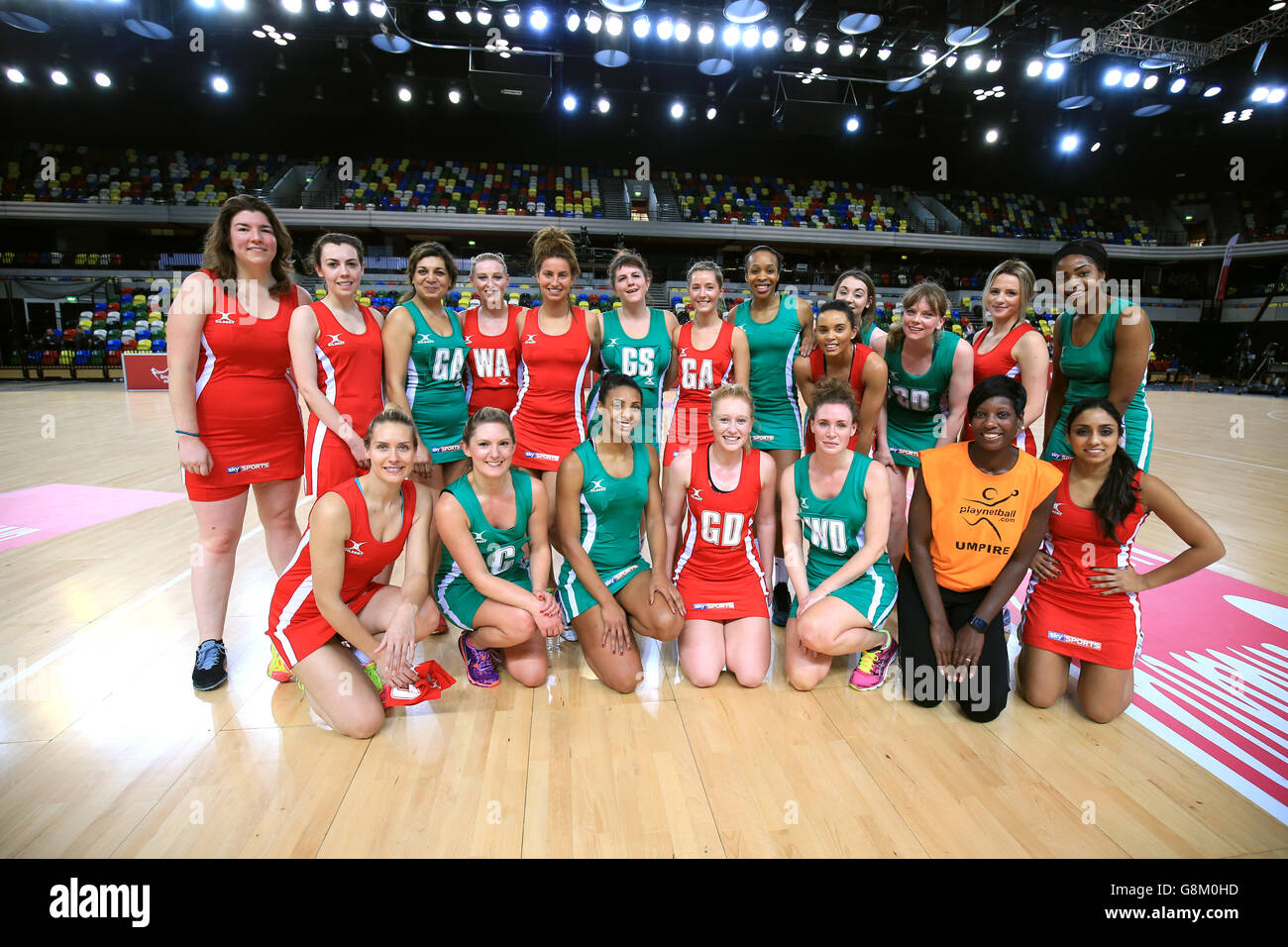 Louise hazel ferne pendant le match de netball de media skysports sky ...