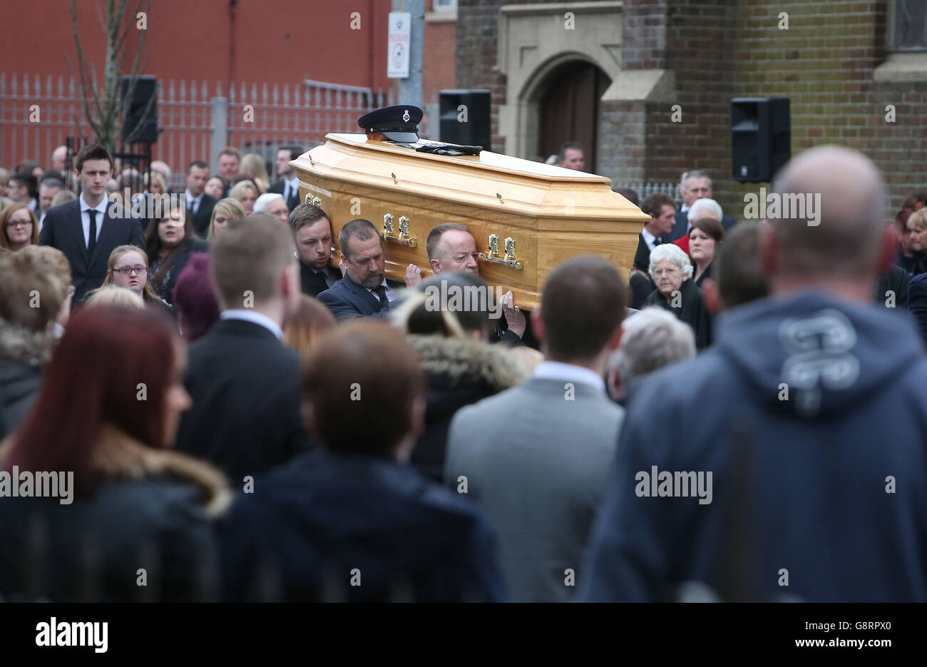 Funeral of murdered prison officer Banque de photographies et d’images ...
