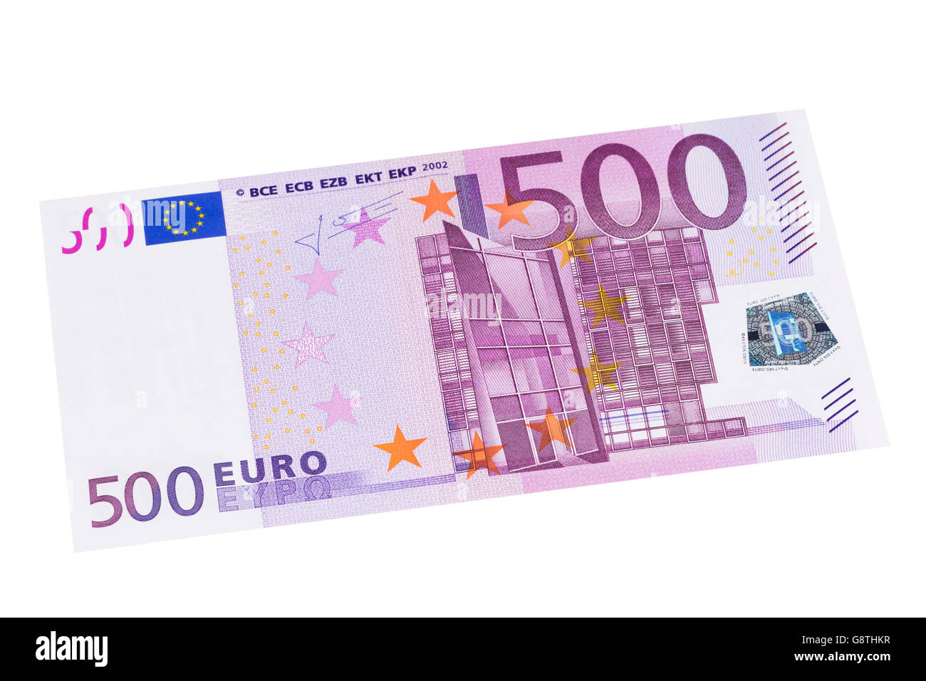 Billet de cinq cents euros découpé Banque de photographies et d’images ...