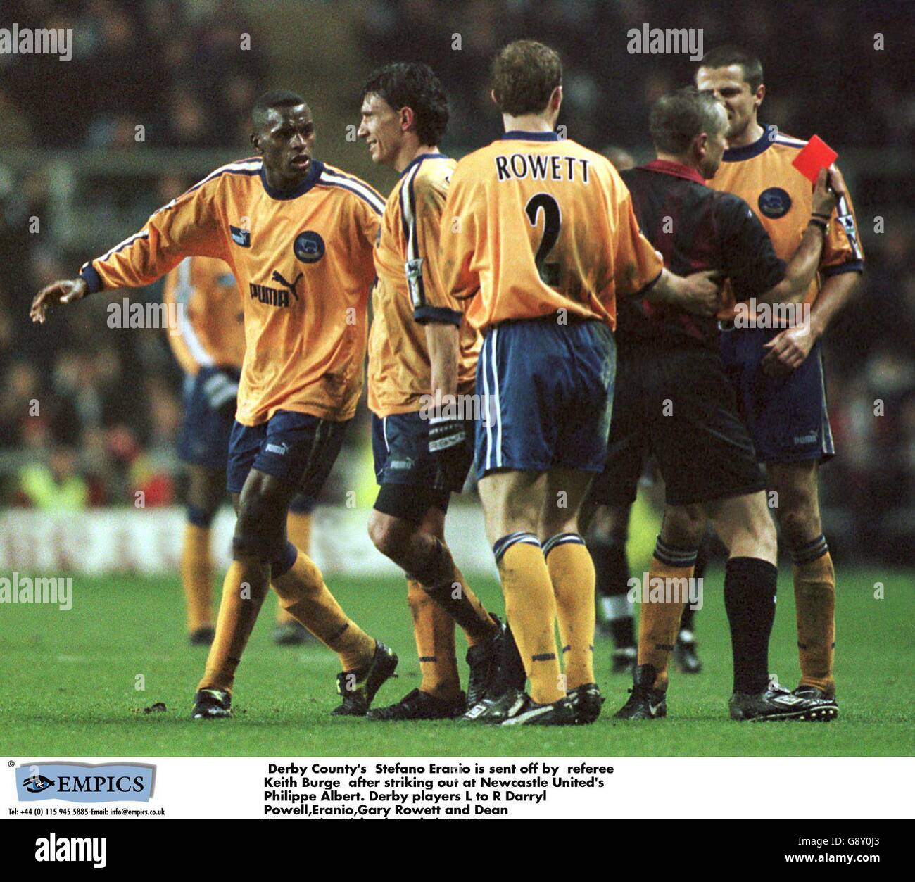 Derby countys darryl powell gauche Banque de photographies et d’images ...