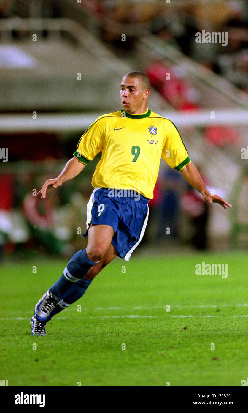 Football - coupe du monde France 98 - Groupe A - Brésil / Maroc ...